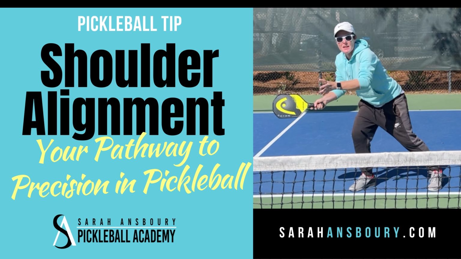 Why Do We Hit The Ball Into The Net? Pickleball Tip - Sarah Ansboury ...
